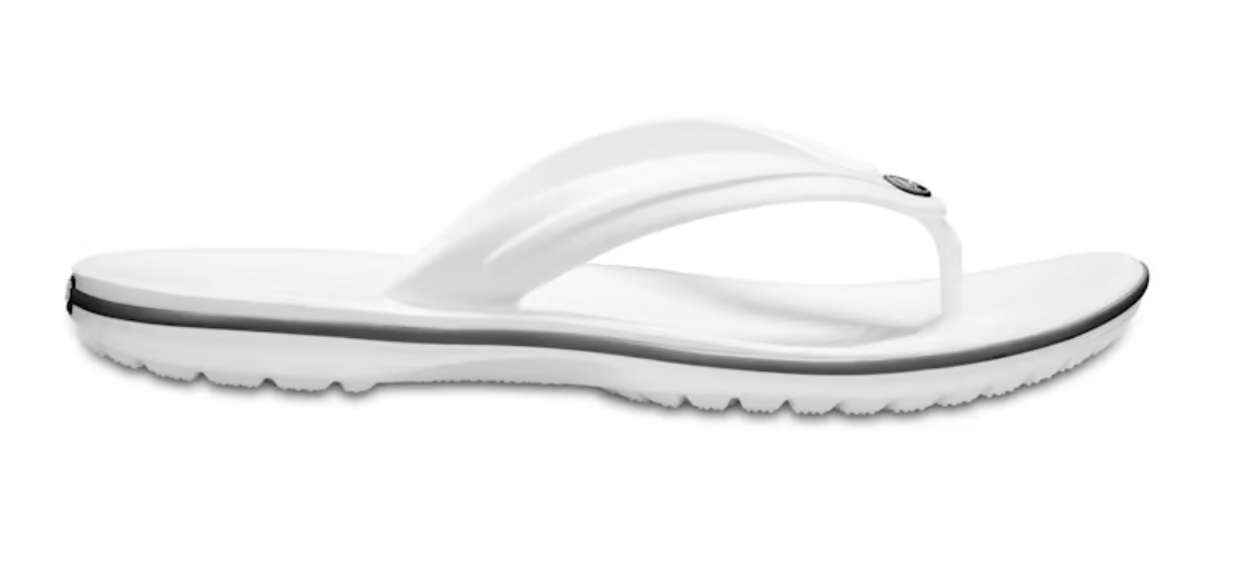 11033-100 CROCS Crocband Flip White – RAYVIEW